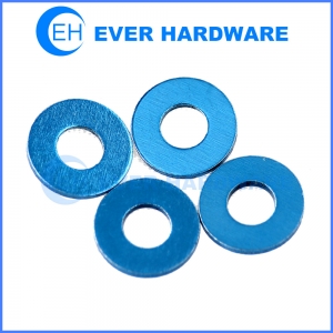 Flat washer plain washer blue color anodizing metric SAE USS