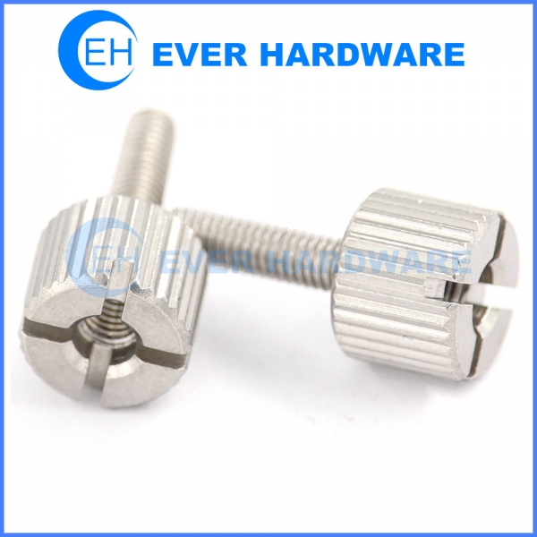 Small Standoffs Threaded Electronics Panel Board Round Knurled SS A2