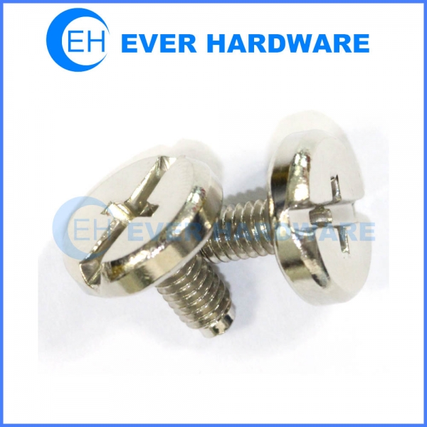 Slotted phillips screws cylinder head electronics screws chrome plating