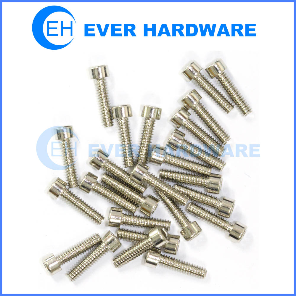 0 80 Screw Hexagon Cap Head Screw UNF Screws Steel Nickel Plating 0 80 Screw Hexagon Cap Head Screw UNF Screws Steel Nickel Plating