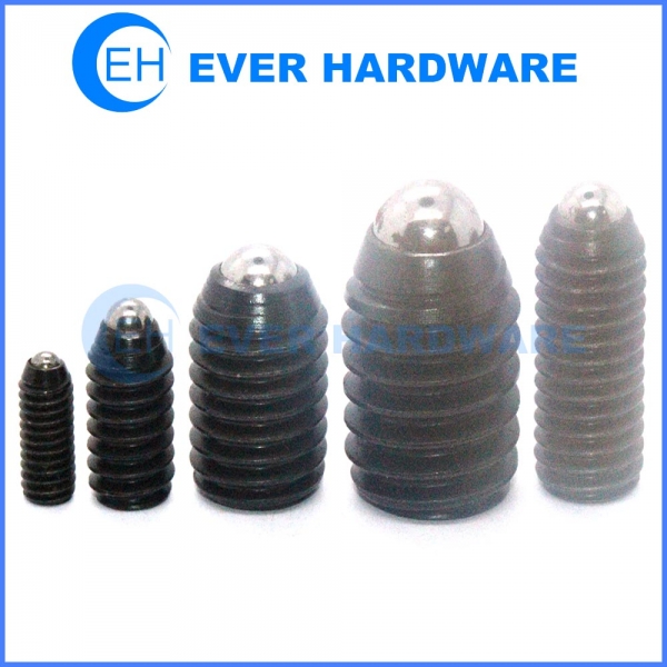 Thrust screw steel round ball ended black ball set screw manufacturer