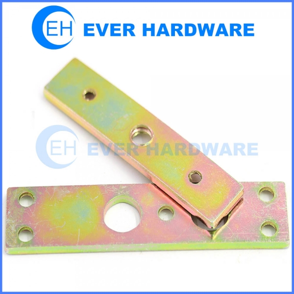 Flat steel brackets yellow zinc plating repair furniture fixing ...