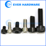 Long socket screws allen cap bolts inner hexagon head knurled custom