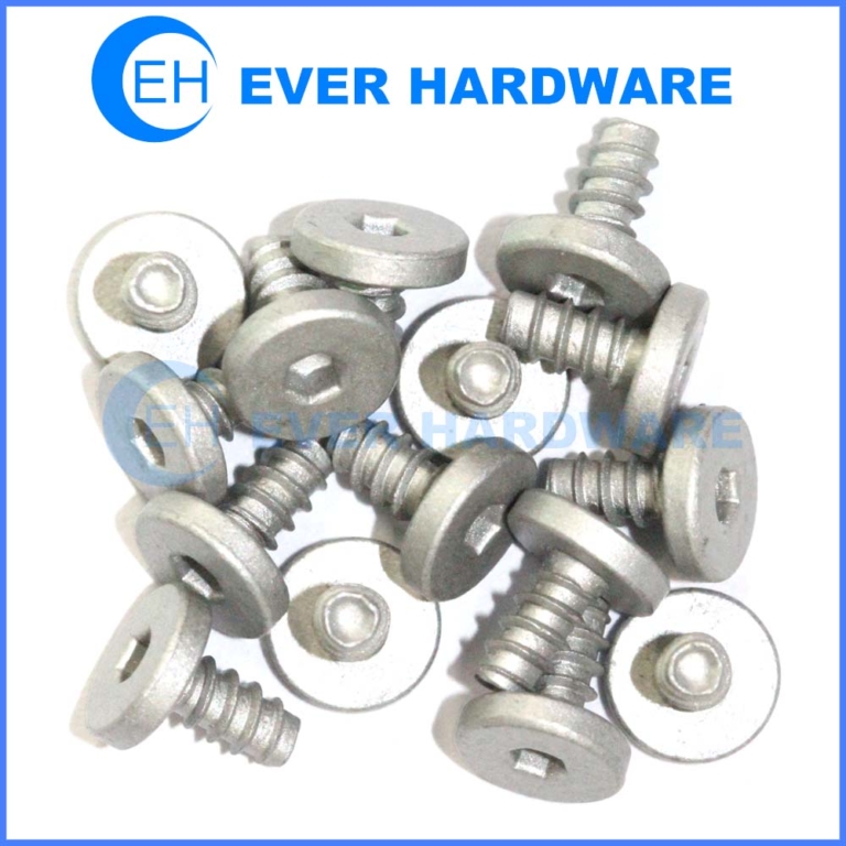 Aluminum Screws Socket Flat Head 6061 Cover Fasteners Anodizing