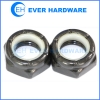 Nylon Lock Nut Insert Hex Prevent Loosening Self Lock Stop Nuts
