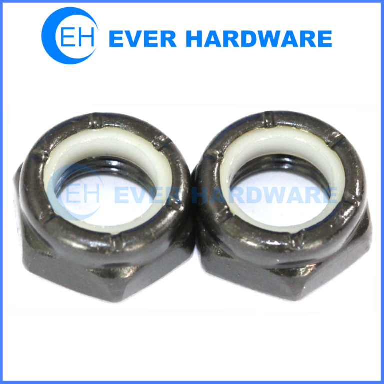 Nylon Lock Nut Insert Hex Prevent Loosening Self Lock Stop Nuts