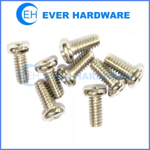 Small Head Machine Screws Toys Round Nickel Plating Precision Cross