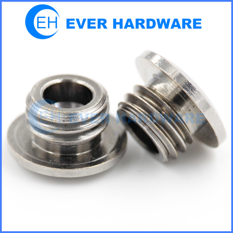Short Machine Screws Custom Hollow External Thread Slot Precision Bolts