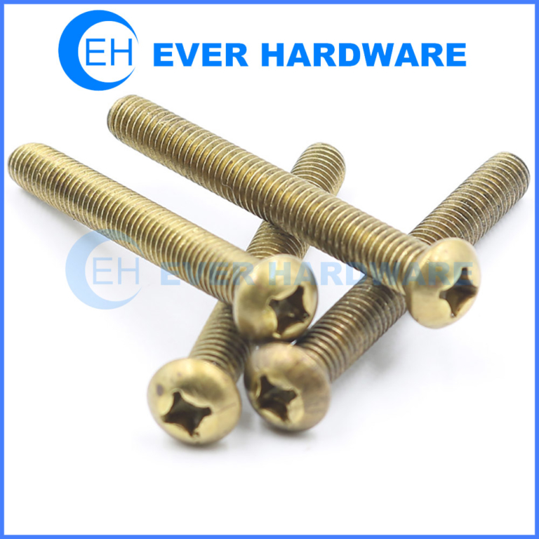 6x32 Screw Phil Pan Brass Throttle Plate Bolts Fasteners Manufacturers