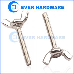 Butterfly Screw Metric Wing Bolt Stainless Steel Hand Twist Screws Fasten